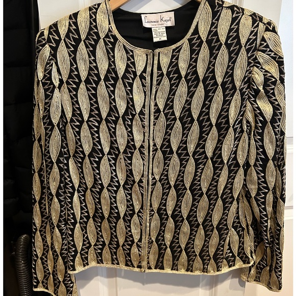 Laurence Kazar | Jackets & Coats | Vintage Laurence Kazar Gold Thread ...